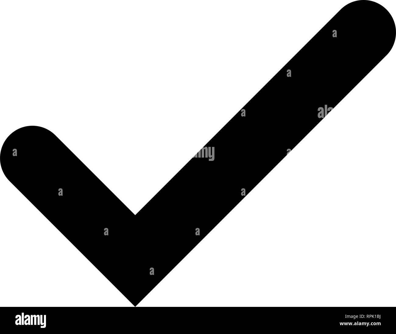 Check marks - black tick icon simple - vector illustration Stock Vector ...