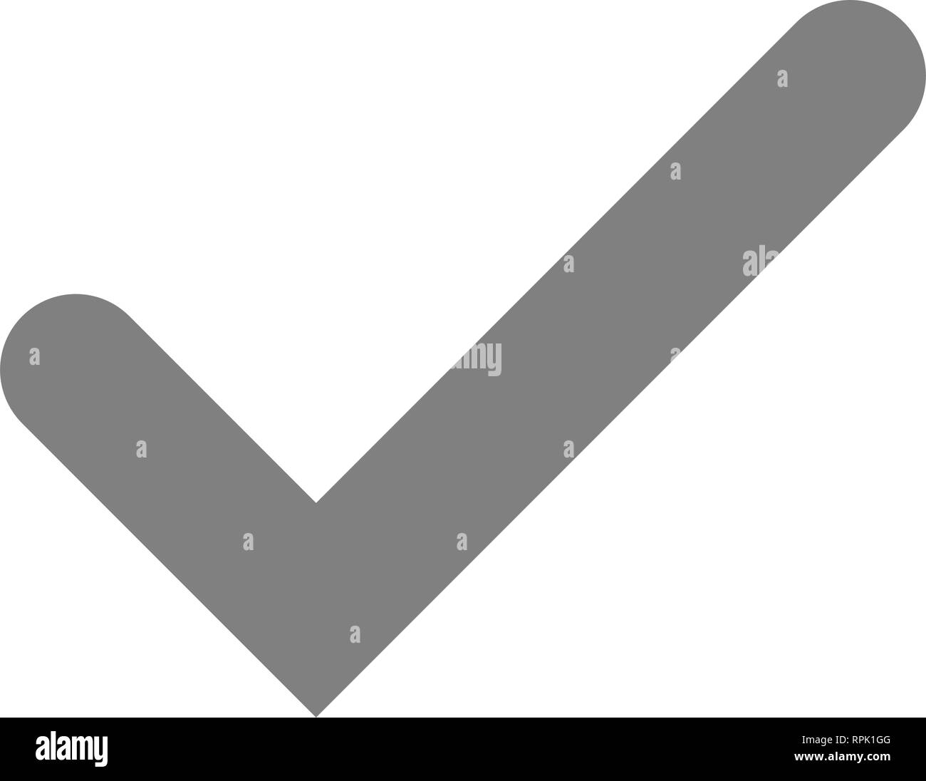 Check marks - gray tick icon simple - vector illustration Stock Vector ...