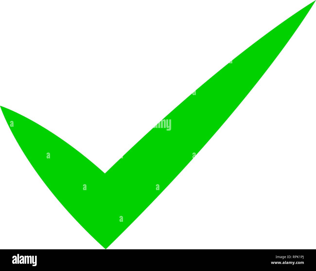 Check marks - green tick icon simple - vector illustration Stock Vector ...