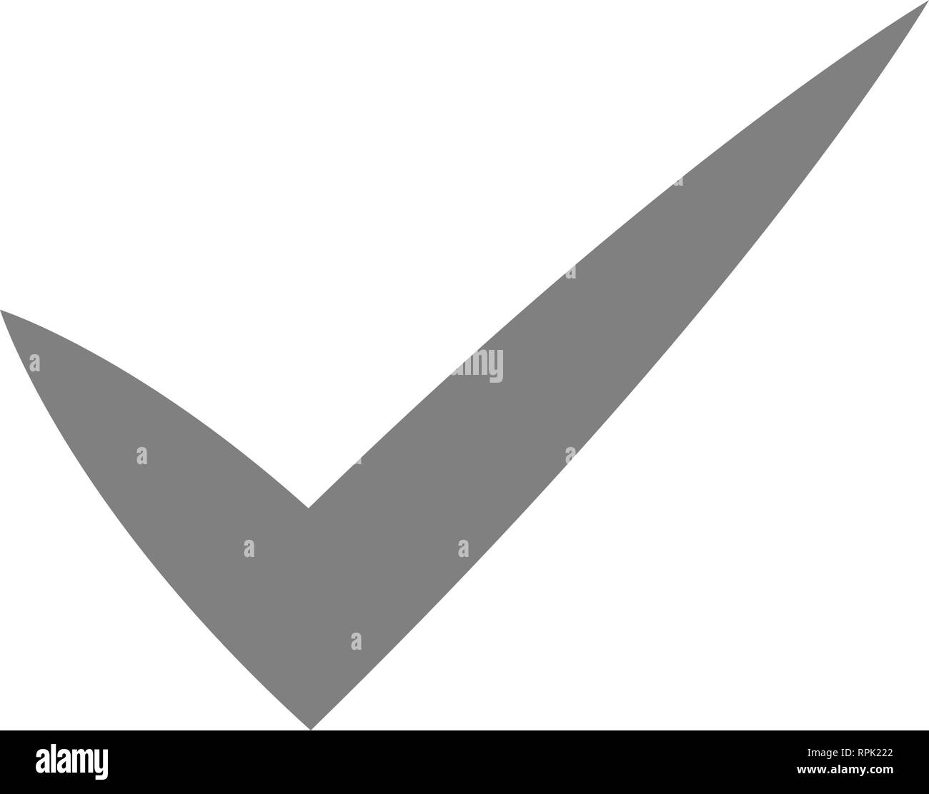 Check marks - gray tick icon simple - vector illustration Stock Vector ...