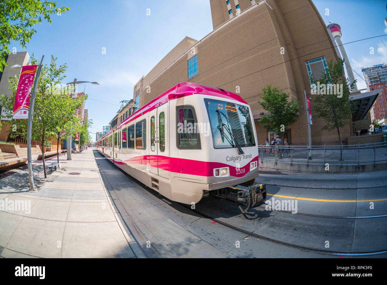 Calgary transit train hi-res stock photography and images - Alamy