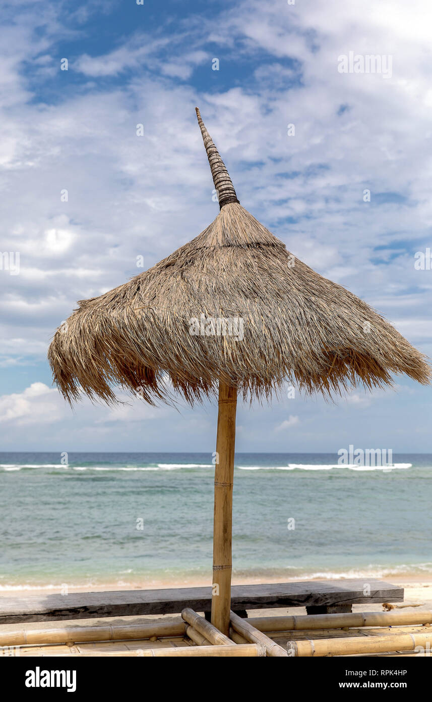 A beach image on the island of Gili Trawangan Located in Bali Indonesia ...
