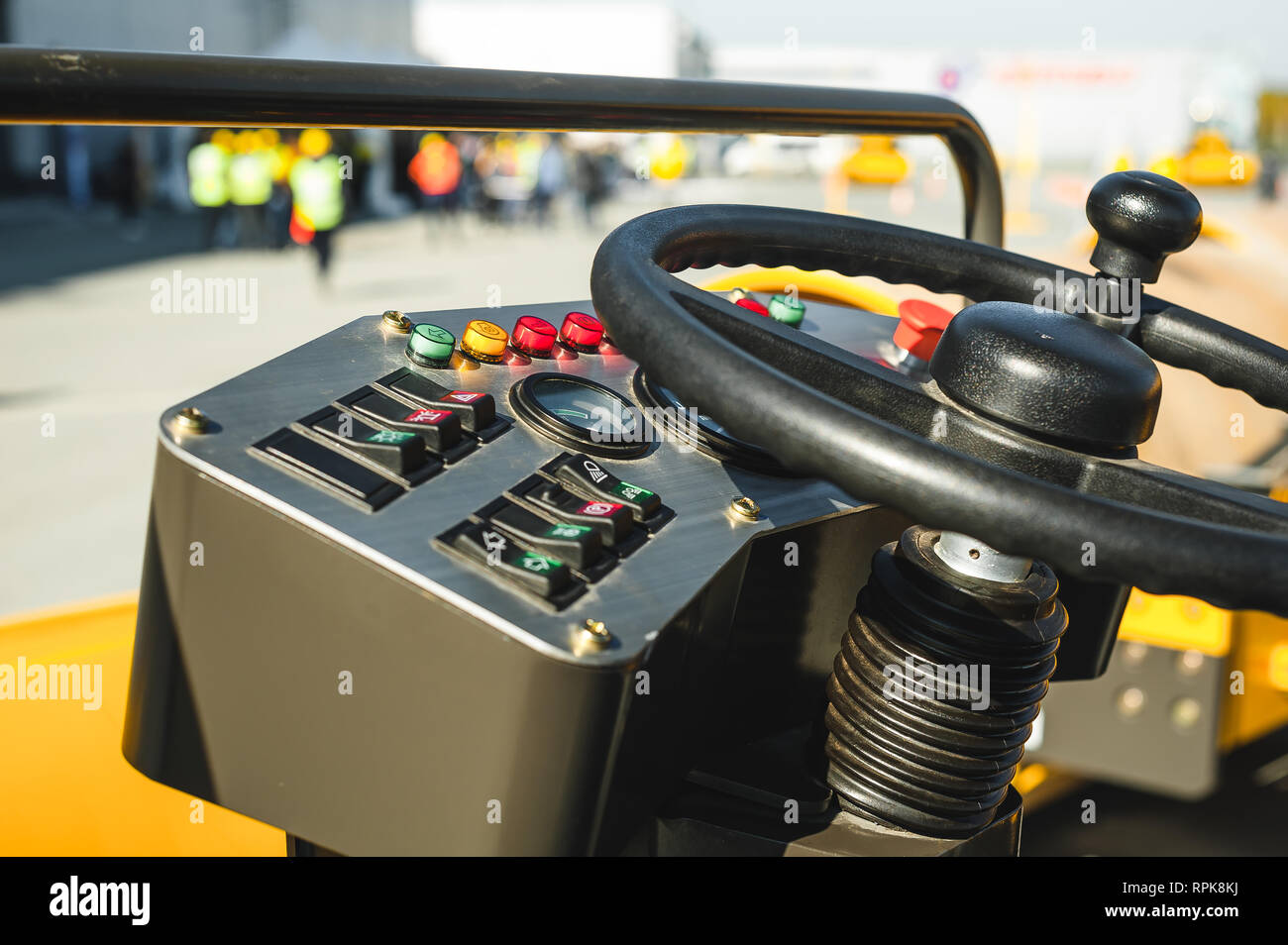 Industrial Vehicle. Heavy Construction Equipment Machine. asphalt ...