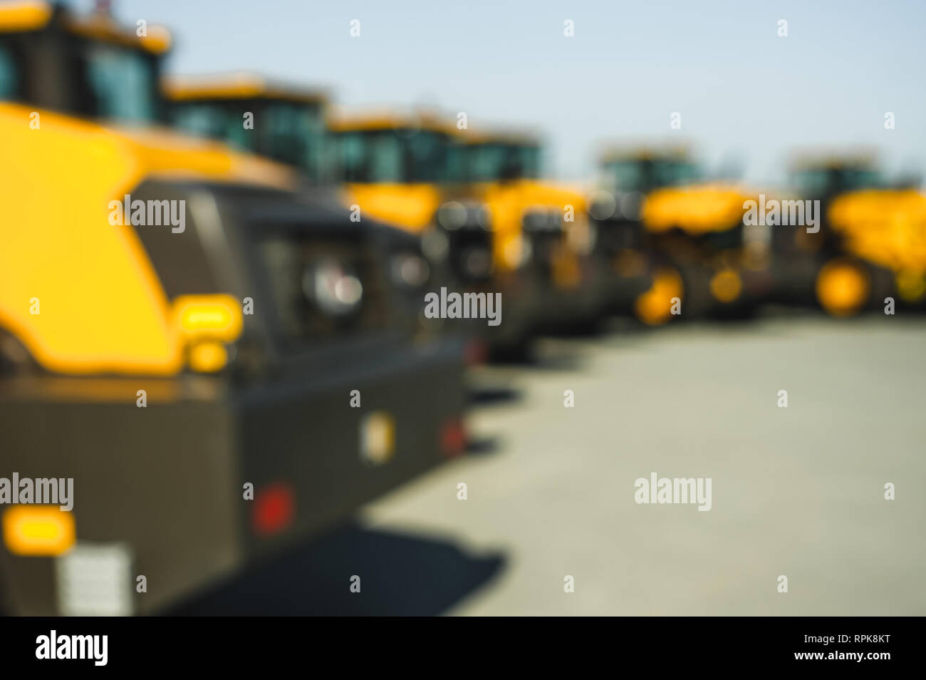 Excavator Loader Machine. Side View of Front Hoe Loader. Industrial ...