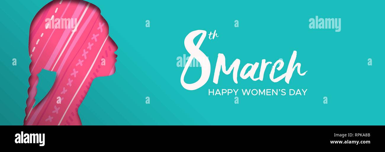 Womens day head woman Stock Vector Images - Alamy