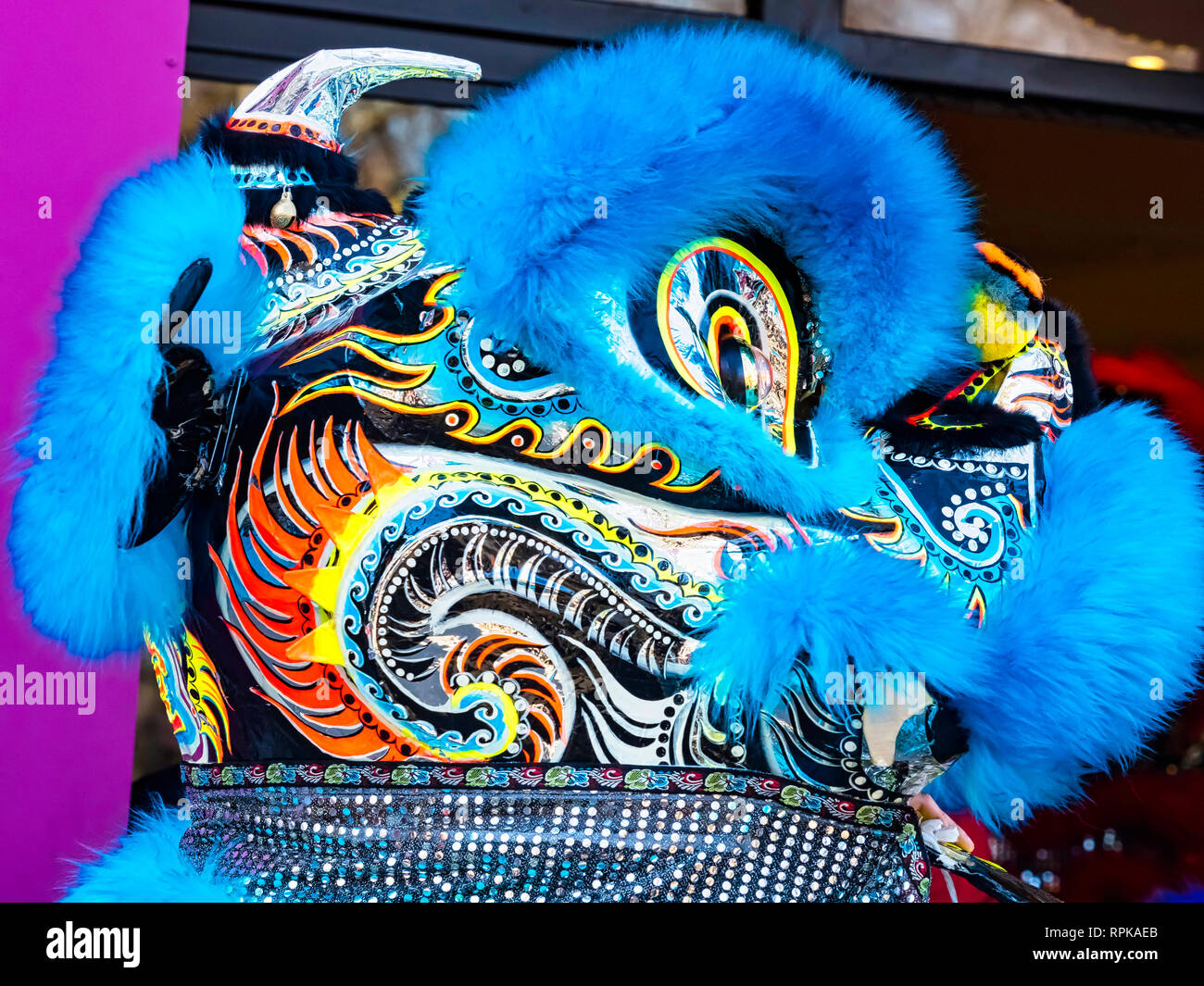 PARIS, FRANCE - FEBRUARY 17, 2019. Last day of the chinese new year ...
