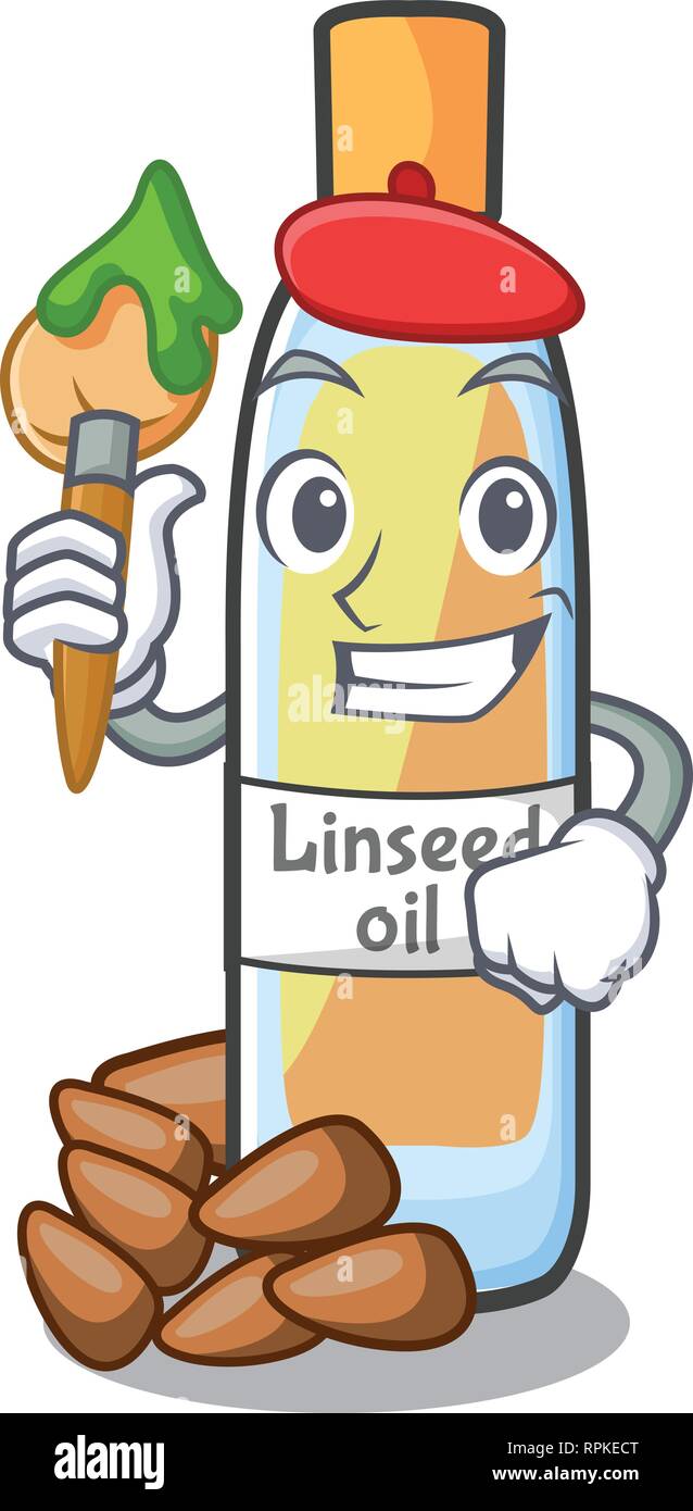 Food linseed oil bottle Stock Vector Images - Alamy