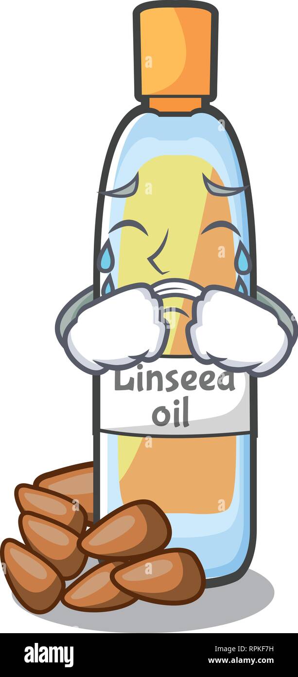 Crying lenseed oil in a cartoon glass Stock Vector Image & Art - Alamy