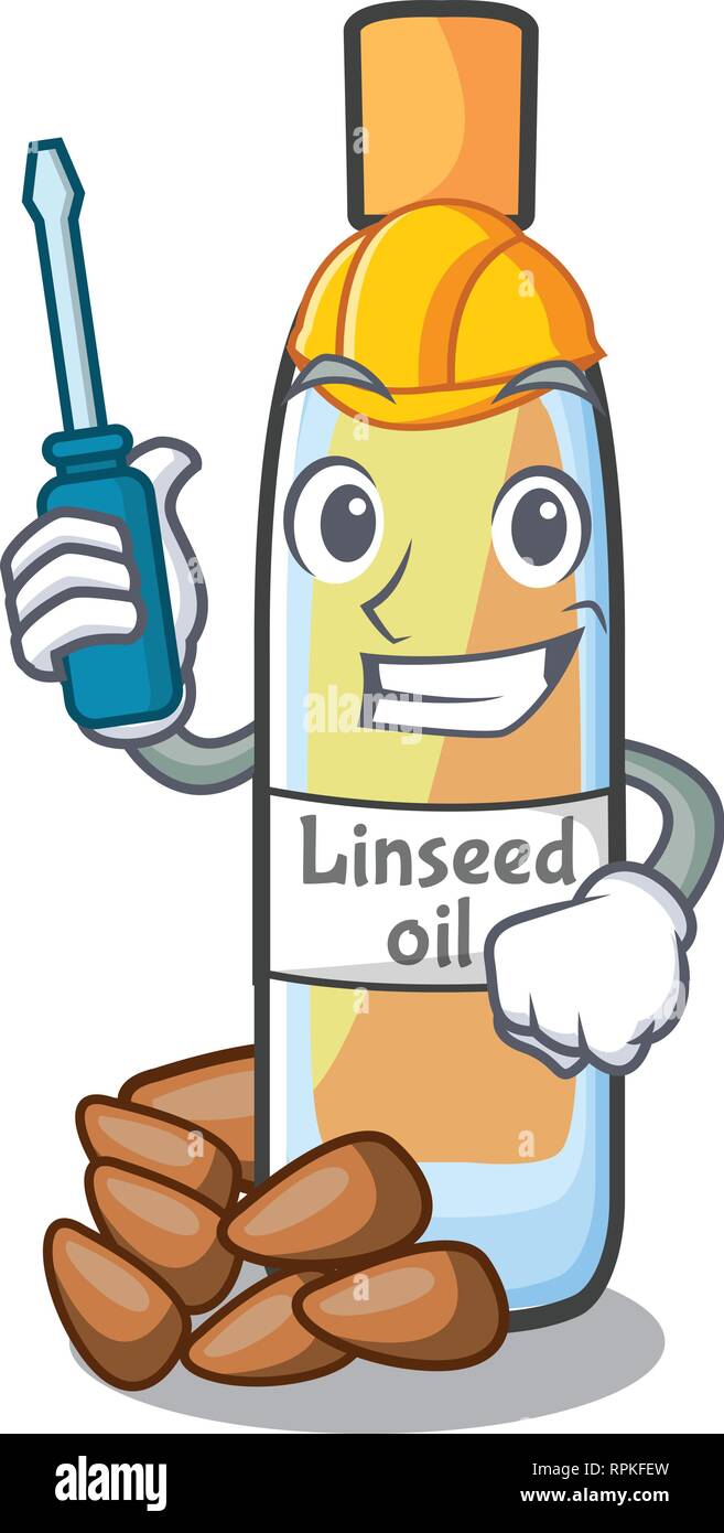 Automotive lenseed oil islated with the cartoon Stock Vector Image ...