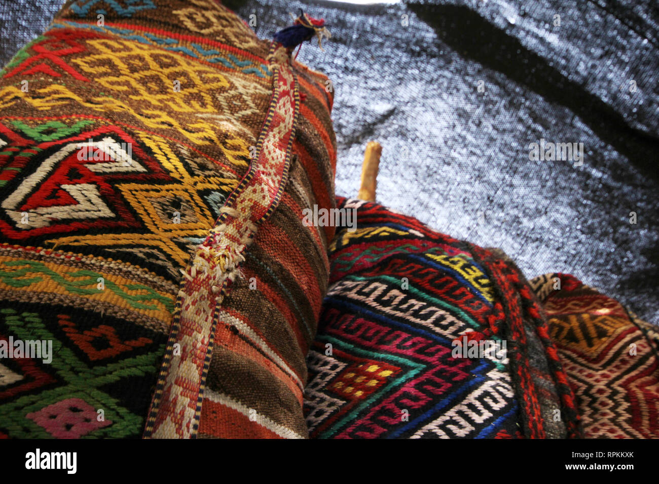 hand woven wool sack Stock Photo - Alamy