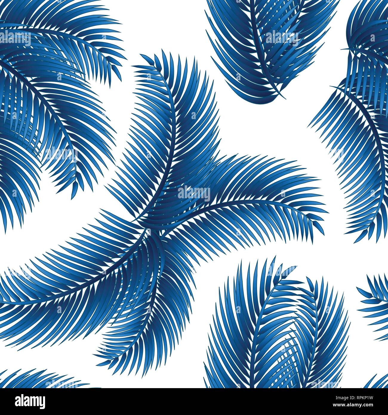 Palm tree illustration pattern hi-res stock photography and images - Alamy