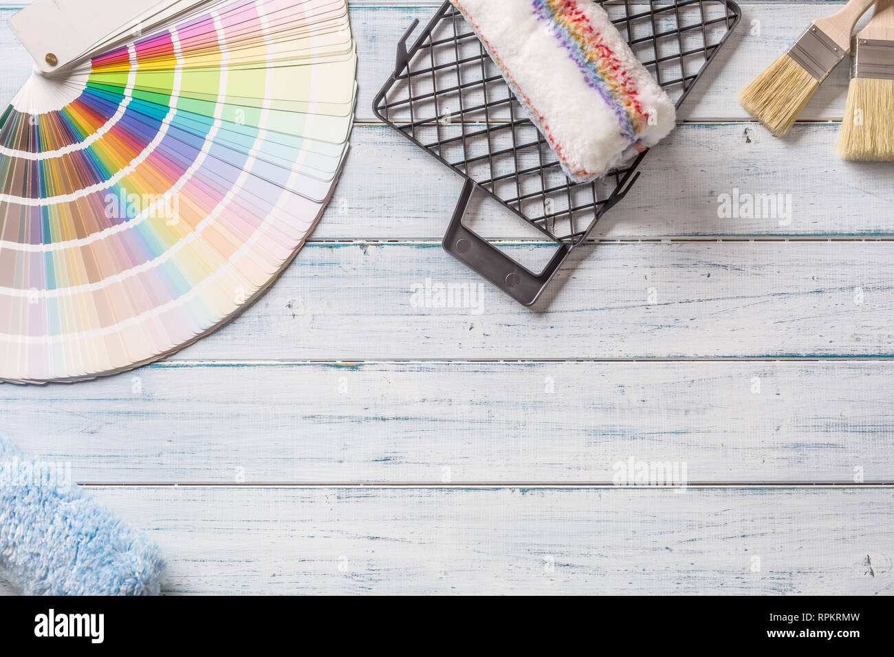 color palette with other tools Stock Photo - Alamy