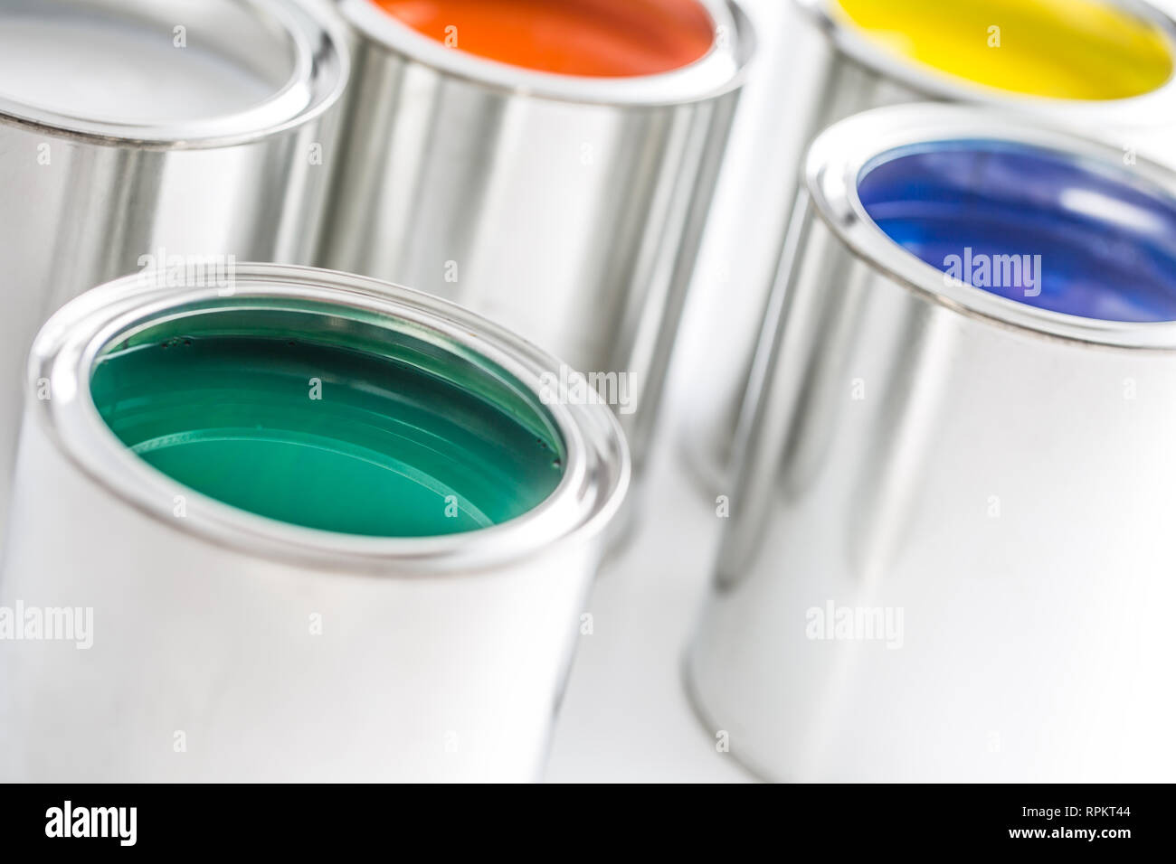Table full painting equipment hi-res stock photography and images - Alamy