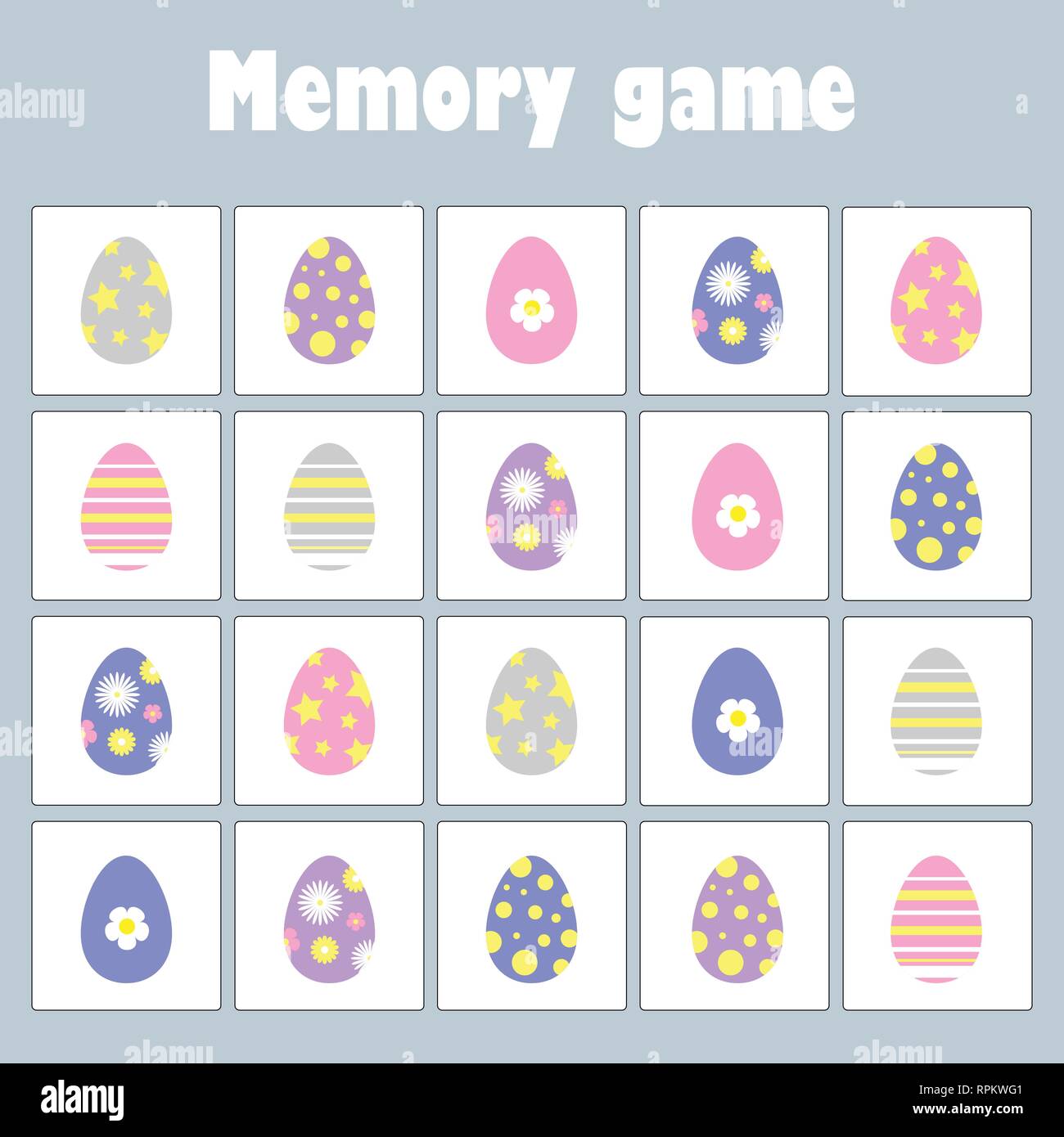 Memory game Stock Vector Images - Alamy