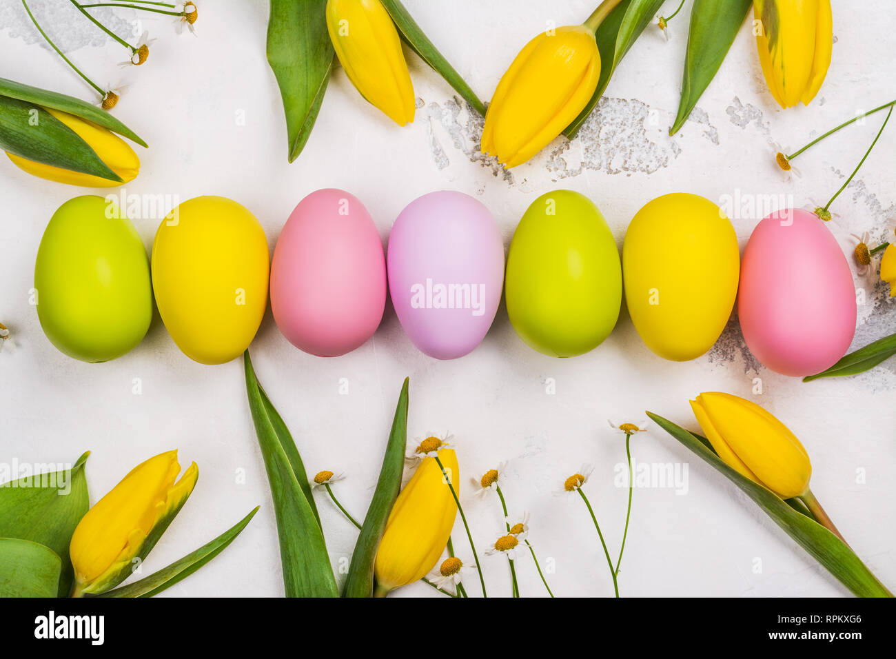 Colorful easter background Stock Photo - Alamy