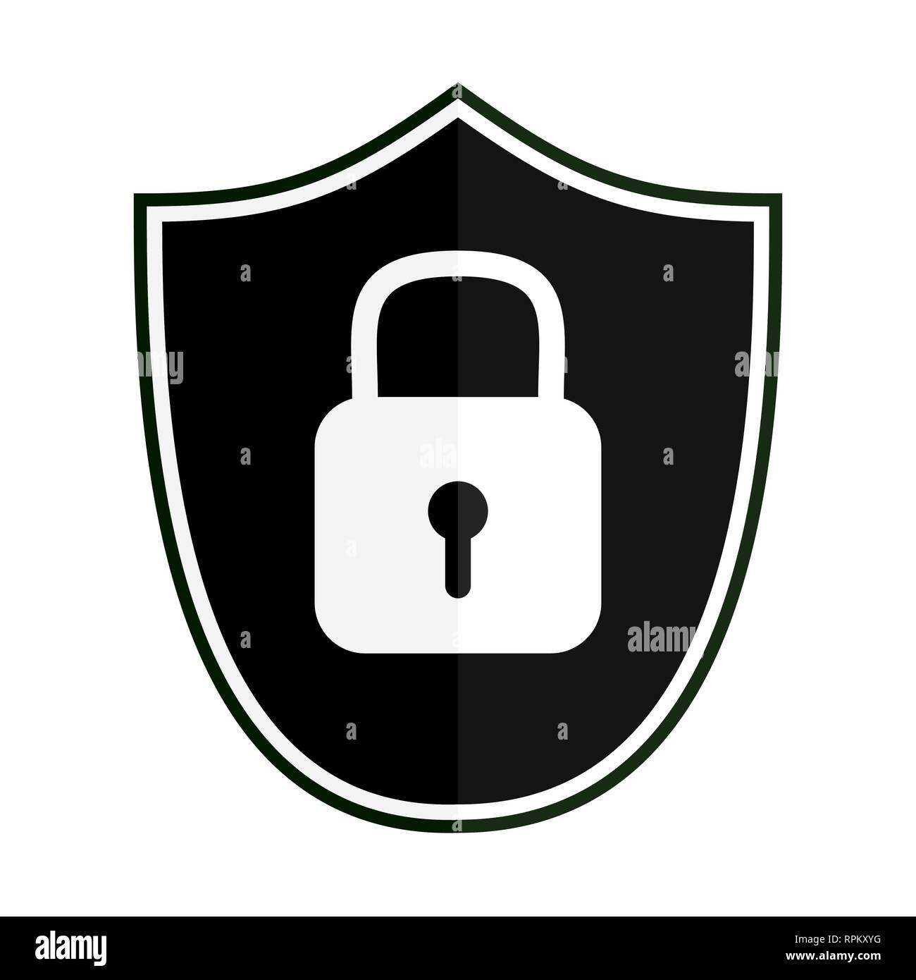 virus shield or security shield icon for websites or applications Stock ...