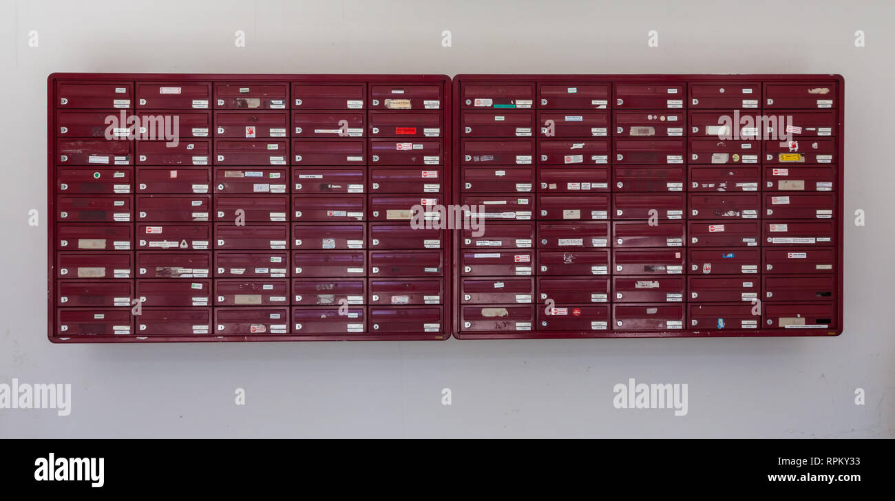 Apartment letter boxes hi-res stock photography and images - Alamy