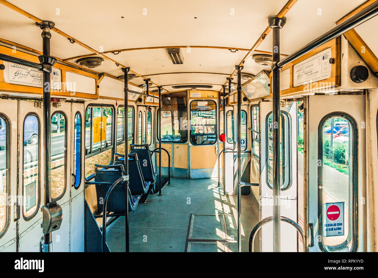 Tram inside view hi-res stock photography and images - Alamy