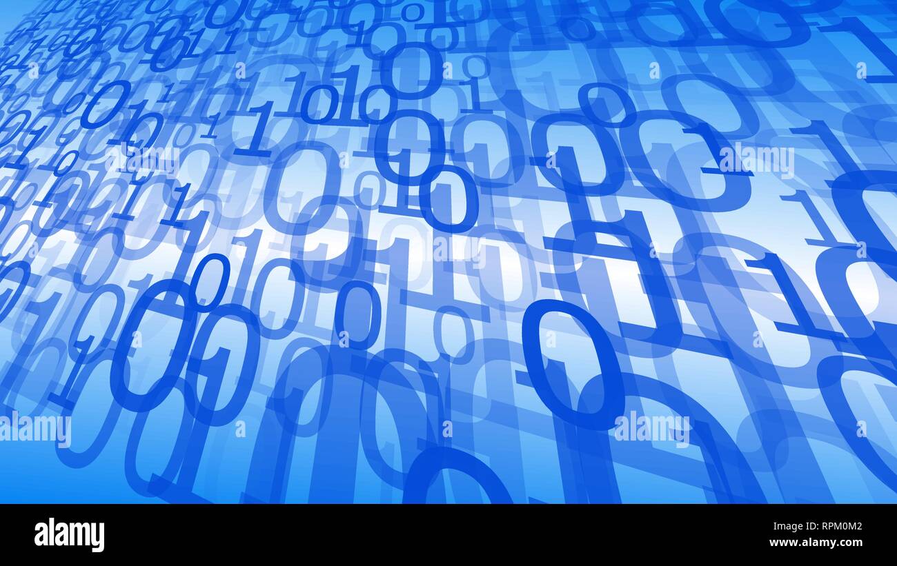 Cyber security vector background concept, random binary numbers chaos Stock Vector Image & Art ...