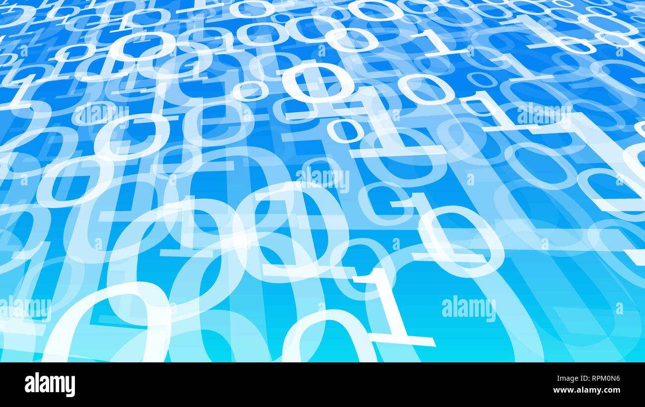 Binary code computer technology conception Stock Vector Images - Alamy