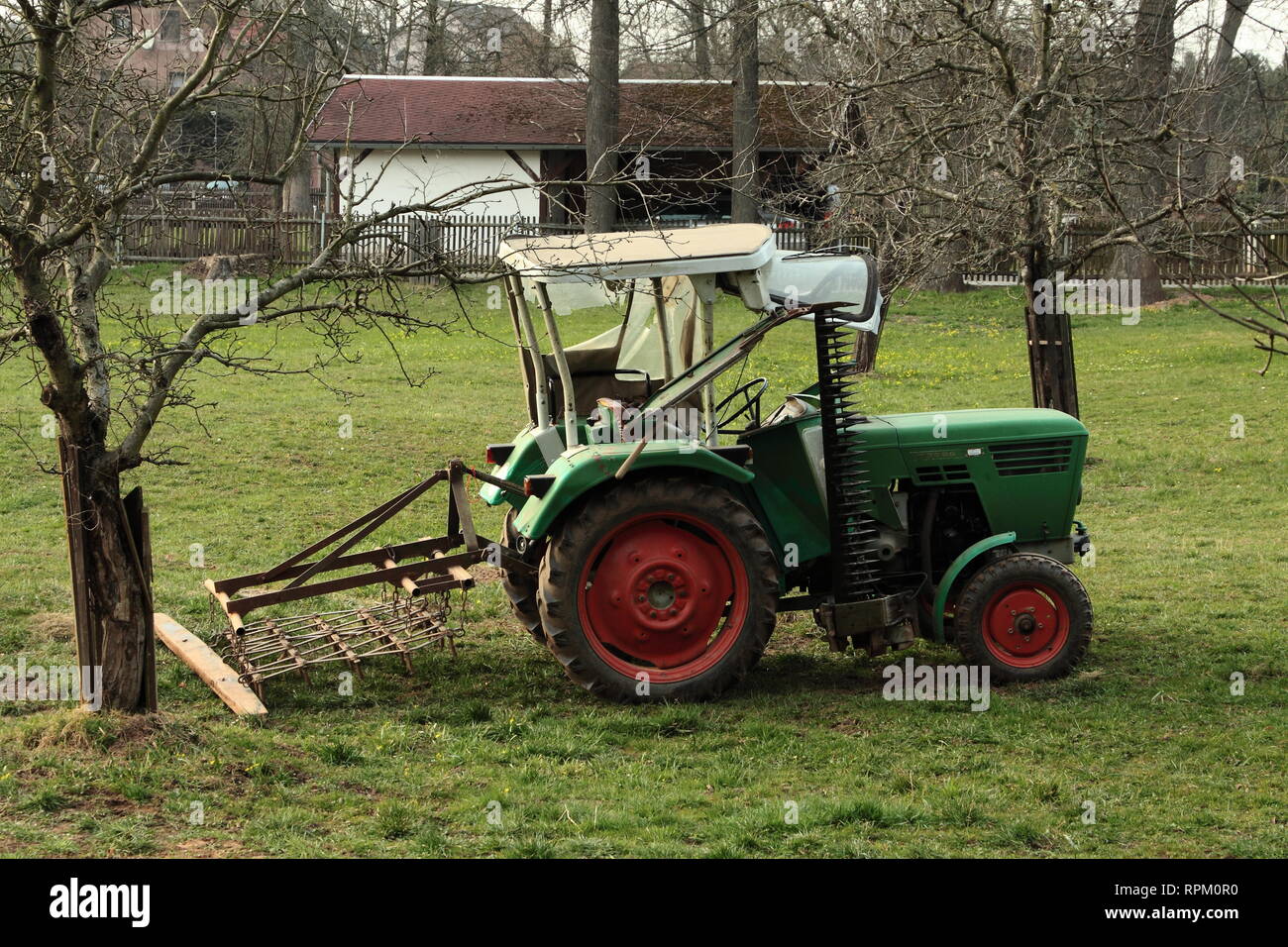 Old farmer tractor hi-res stock photography and images - Alamy