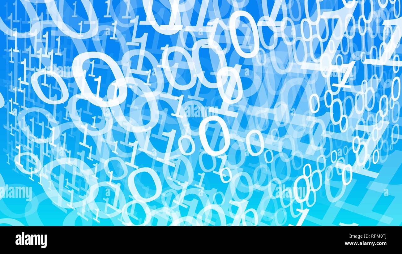 Binary numbers blue Stock Vector Images - Alamy