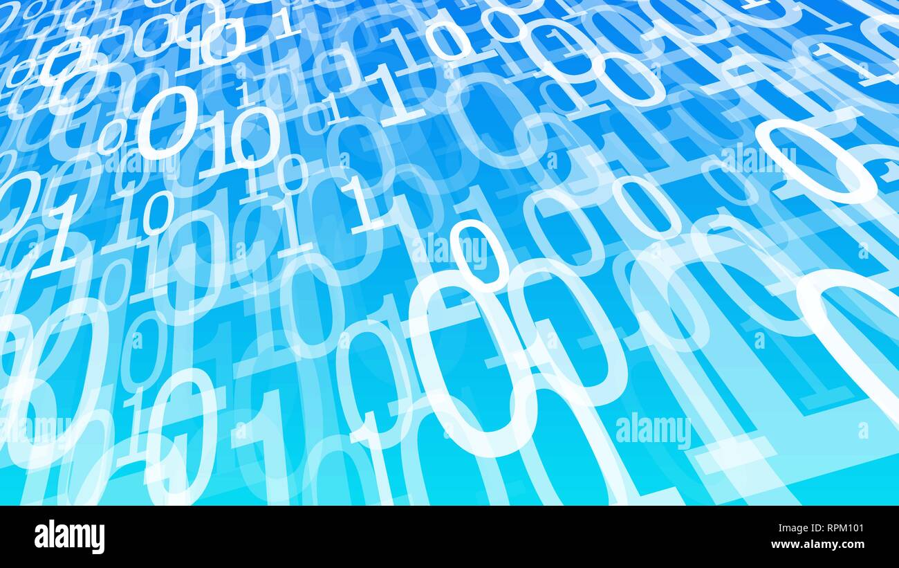 Binary numbers blue Stock Vector Images - Alamy