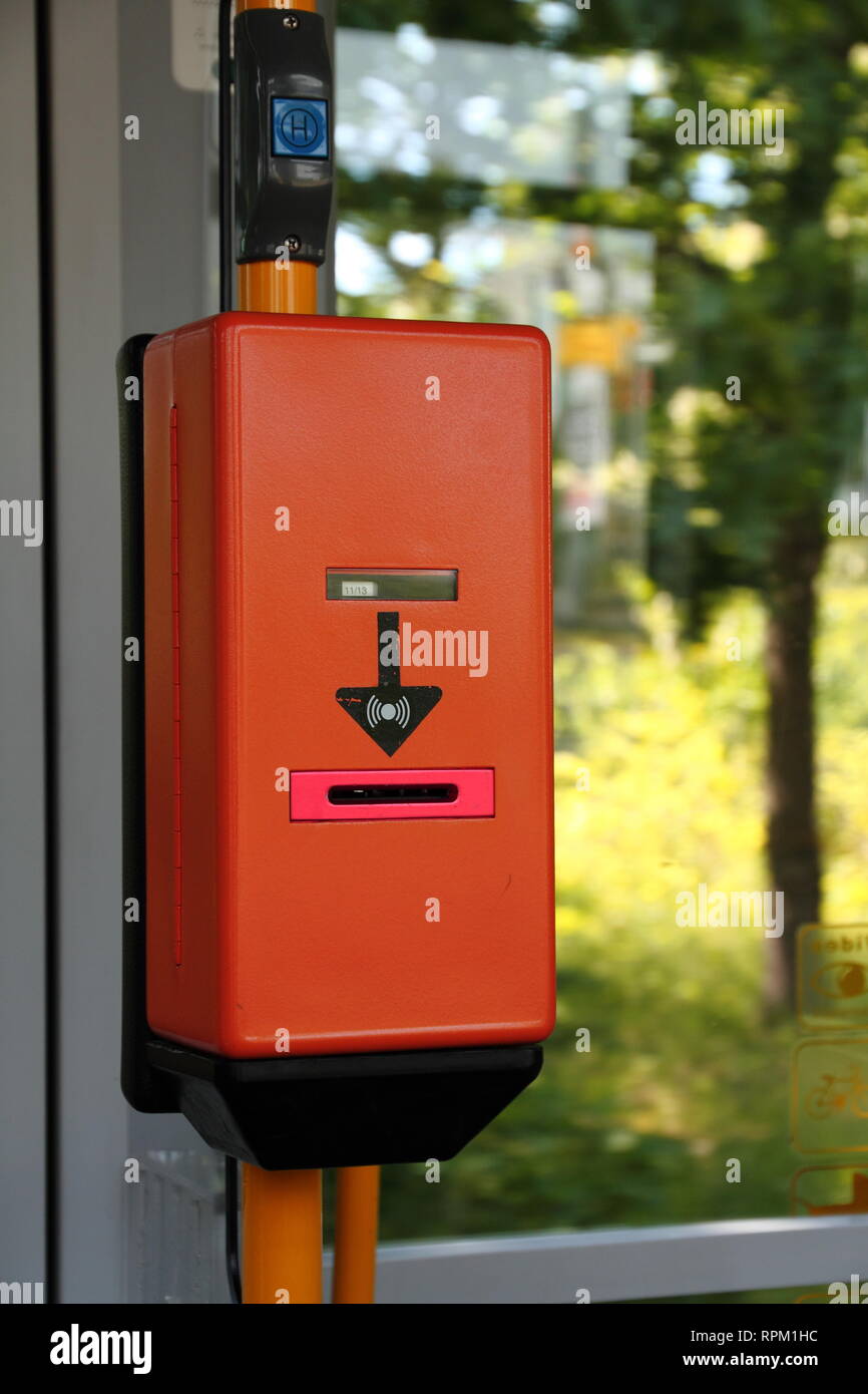 Electronic ticketing machine hi-res stock photography and images - Alamy