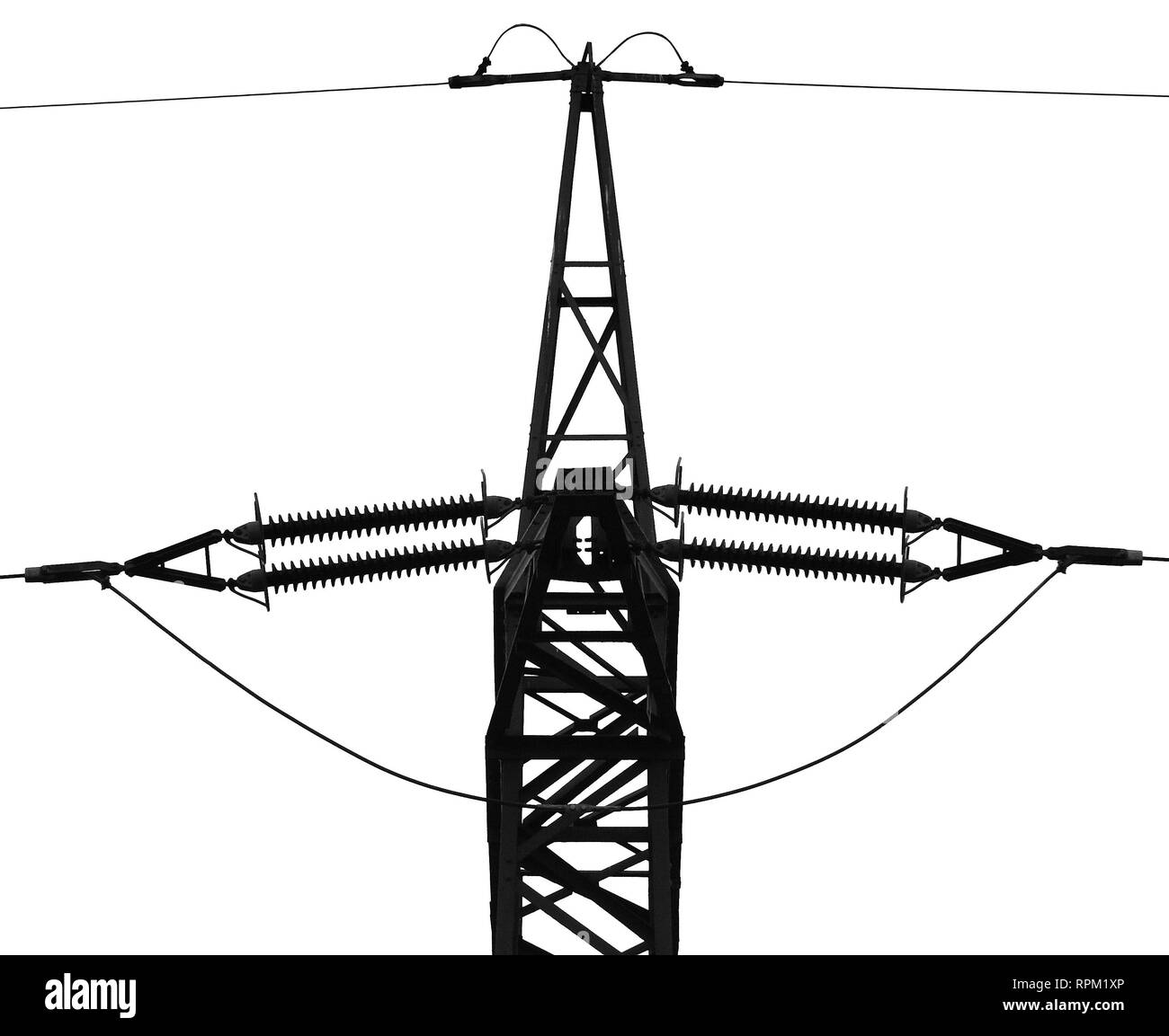 High voltage tower Stock Photo - Alamy