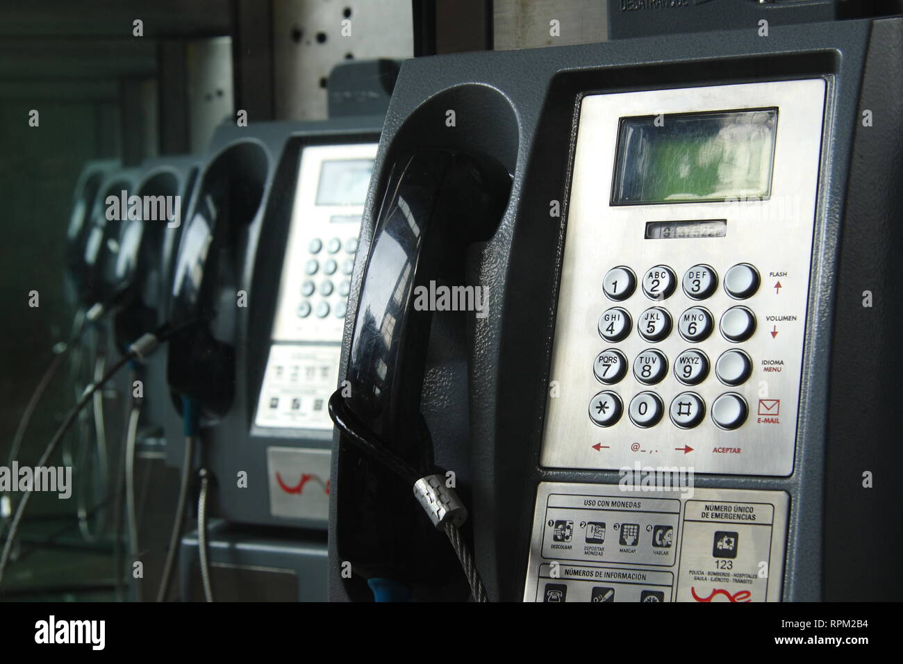Vintage payphones hi-res stock photography and images - Alamy