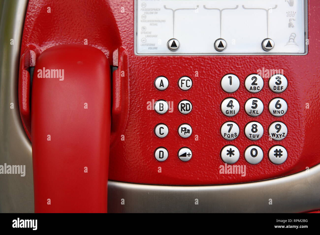Telephone box pay phone interior hi-res stock photography and images ...