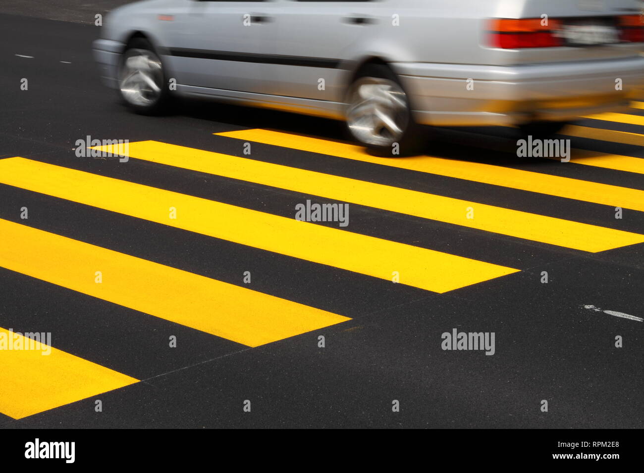 Aerial car zebra crossing road hi-res stock photography and images - Alamy