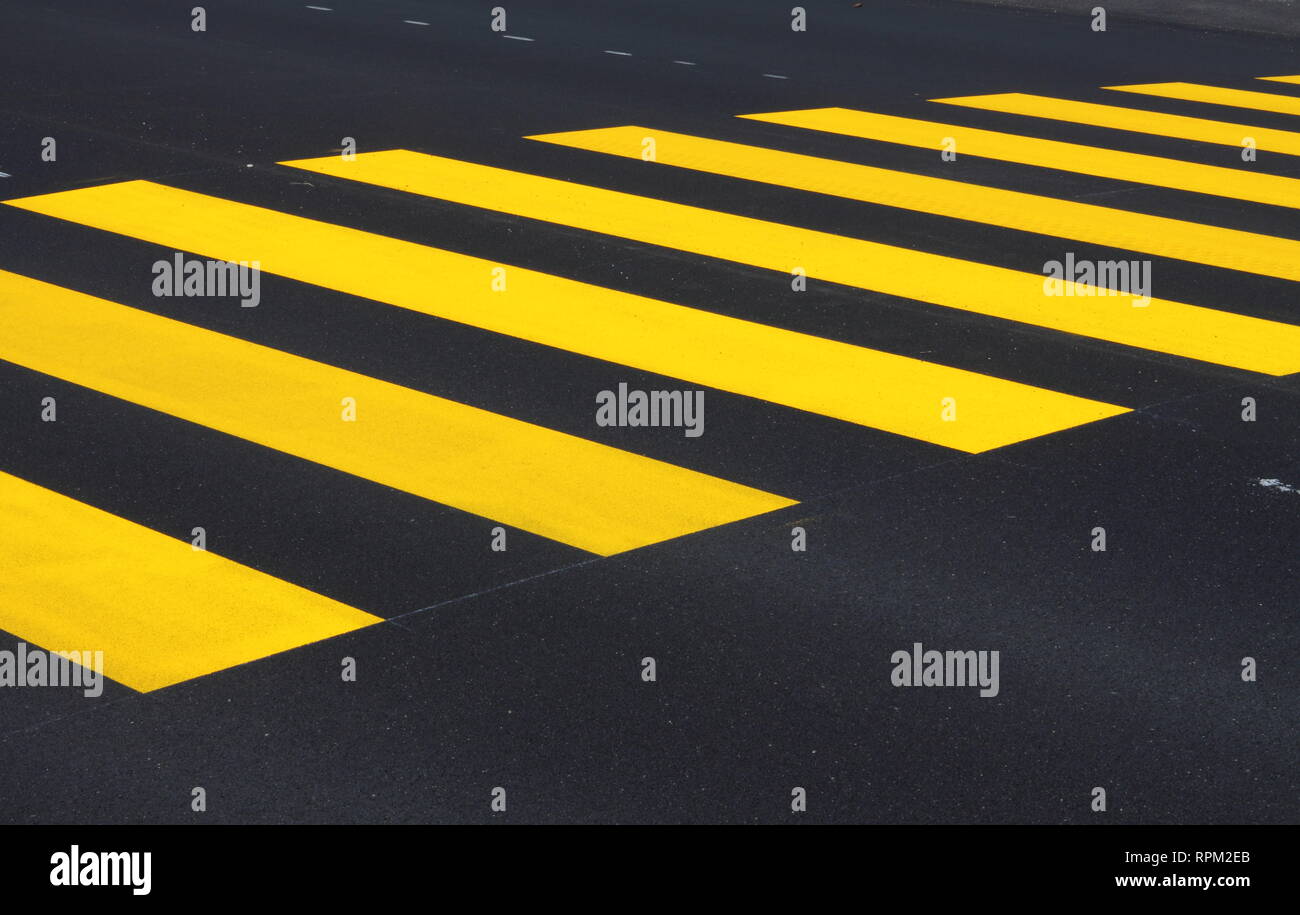 White yellow zebra crossing hi-res stock photography and images - Alamy