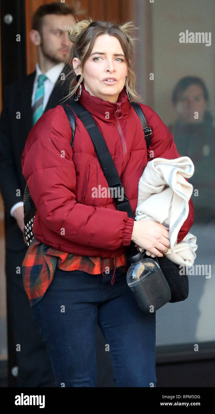 Emma Atkins outside ITV Studios Featuring: Emma Atkins Where: London ...