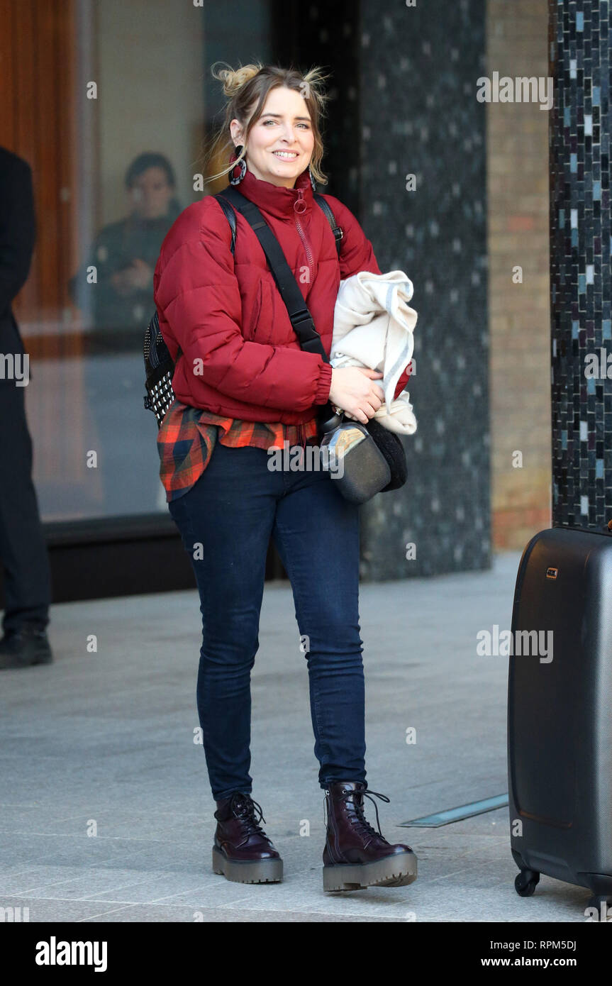 Emma Atkins outside ITV Studios Featuring: Emma Atkins Where: London ...