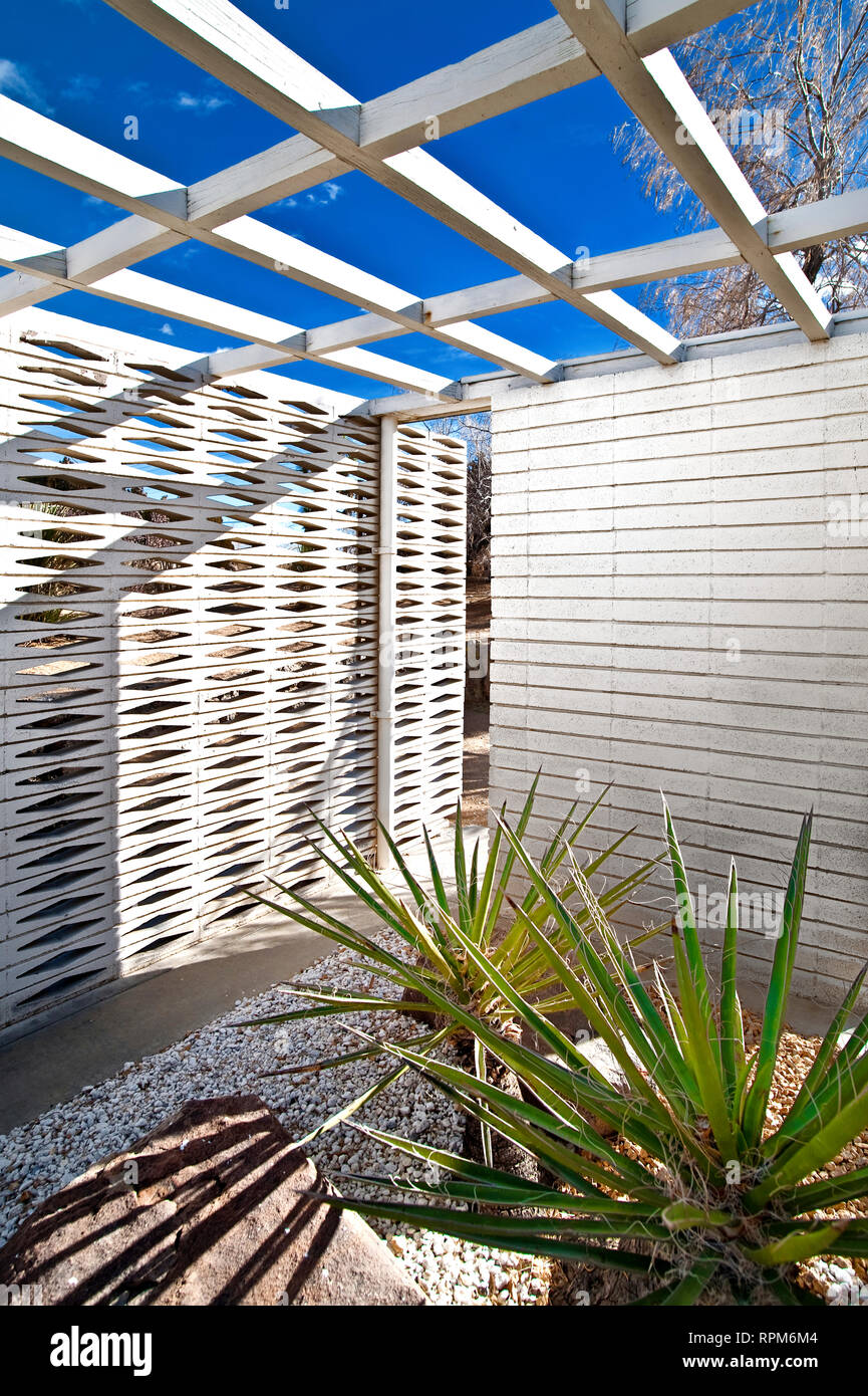 Courtyard Entry With Sunlight Stock Photo - Alamy