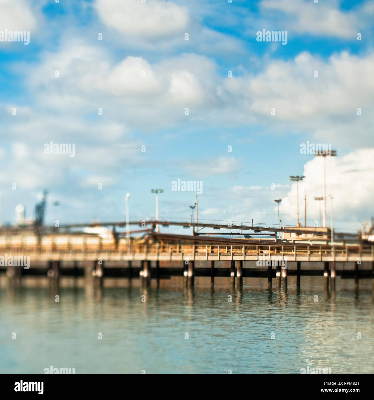 Loading Dock at a Seaport Stock Photo - Alamy
