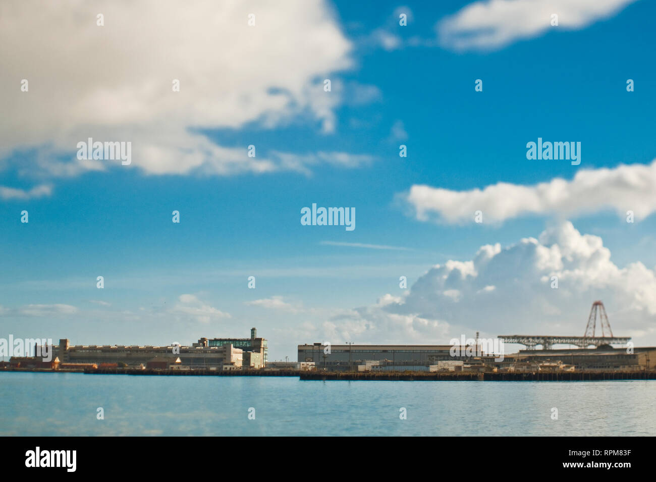Loading Docks at a Seaport Stock Photo - Alamy