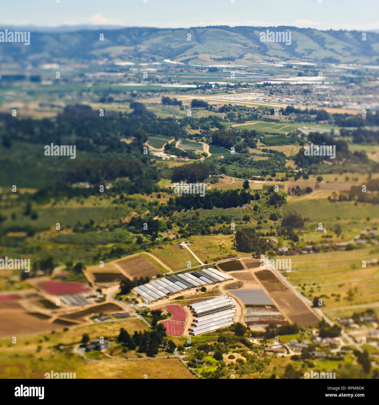 Aerial View of Agricultural Farmland Stock Photo - Alamy