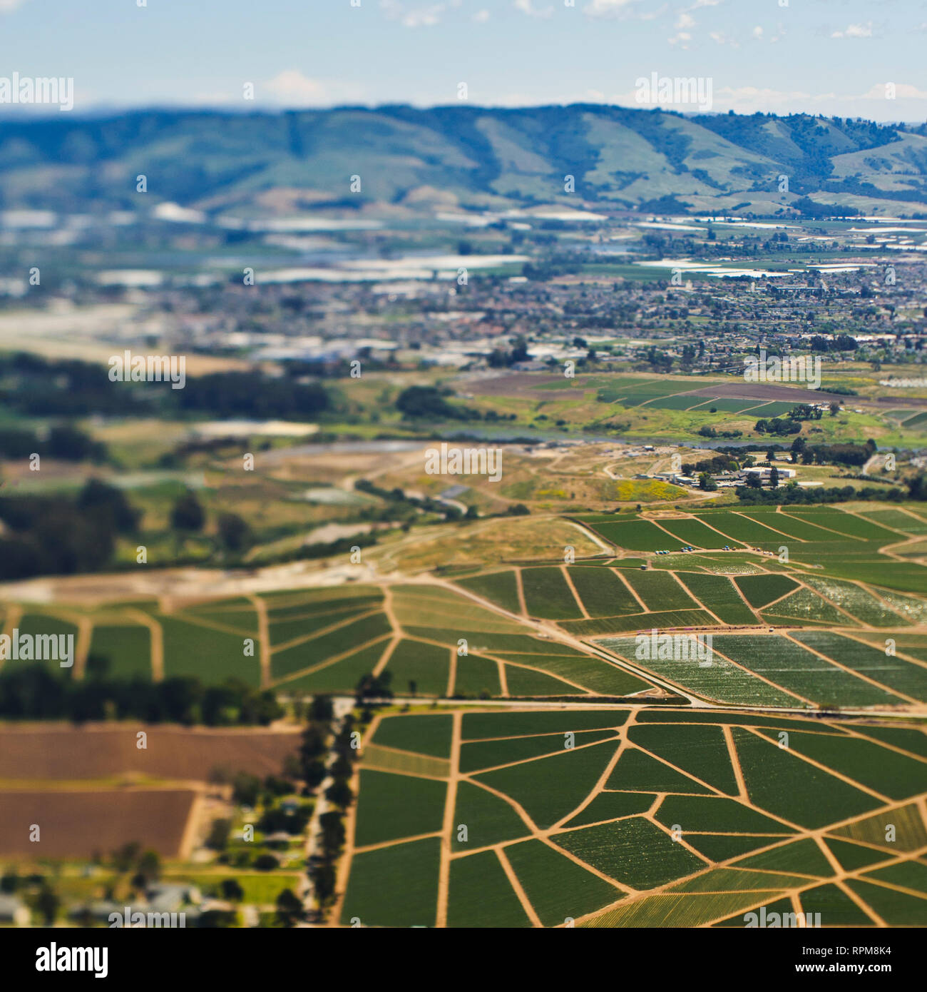 Aerial View of Agricultural Farmland Stock Photo - Alamy