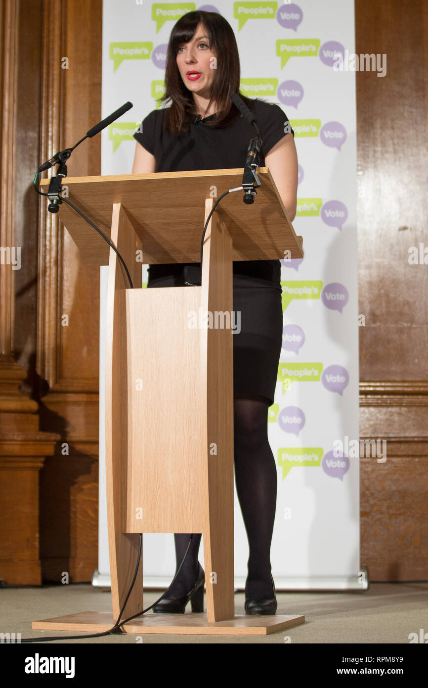 Caroline Lucas, David Lammy, Bridget Phillipson and Jo Swinson hold a ...