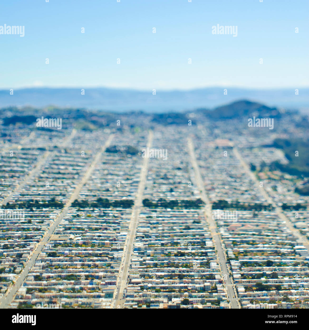 Aerial View of Suburban Tract Housing Stock Photo - Alamy