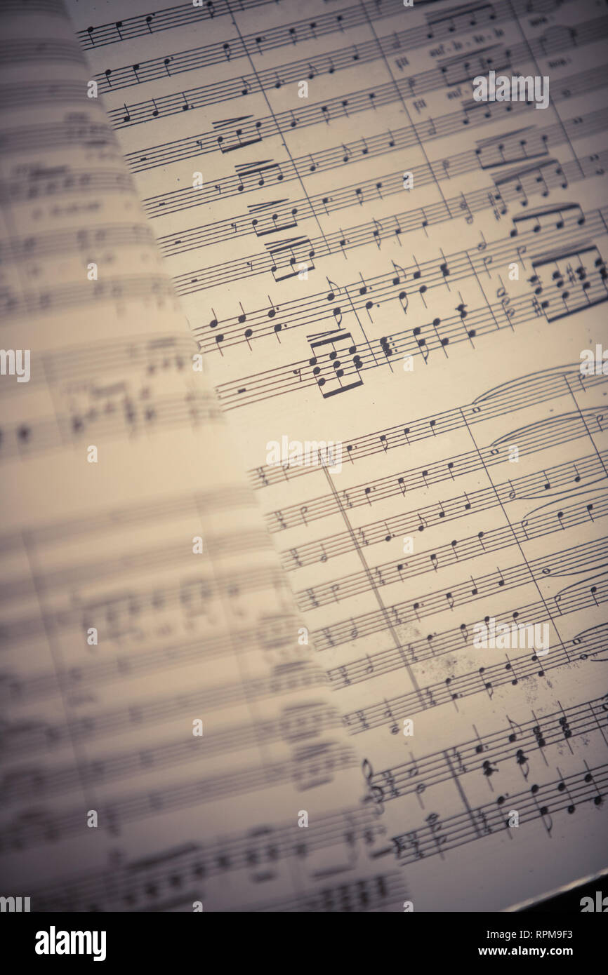 Close up shot sheet music hi-res stock photography and images - Alamy