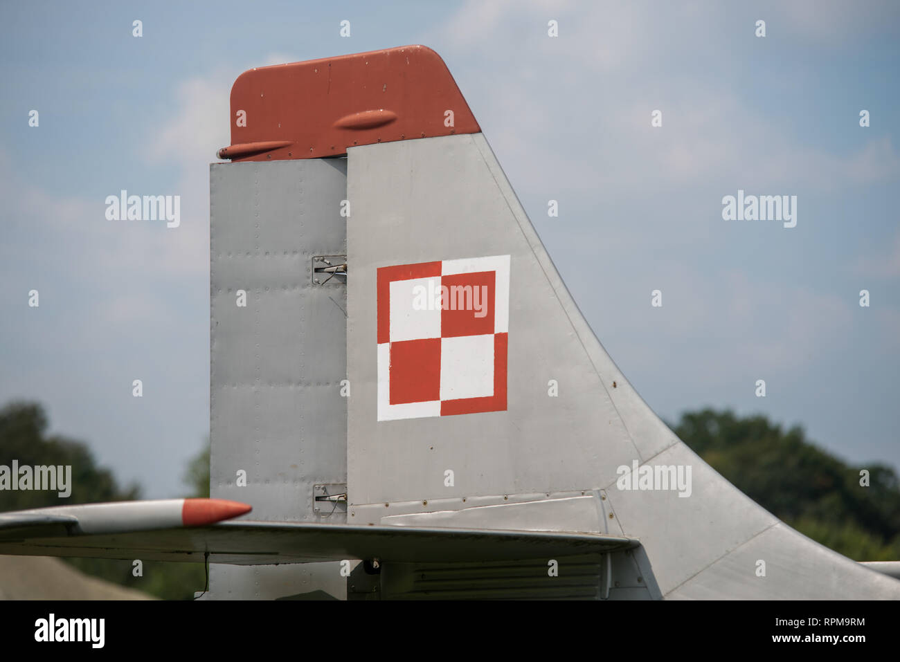 close up on Polish air military sign Stock Photo - Alamy