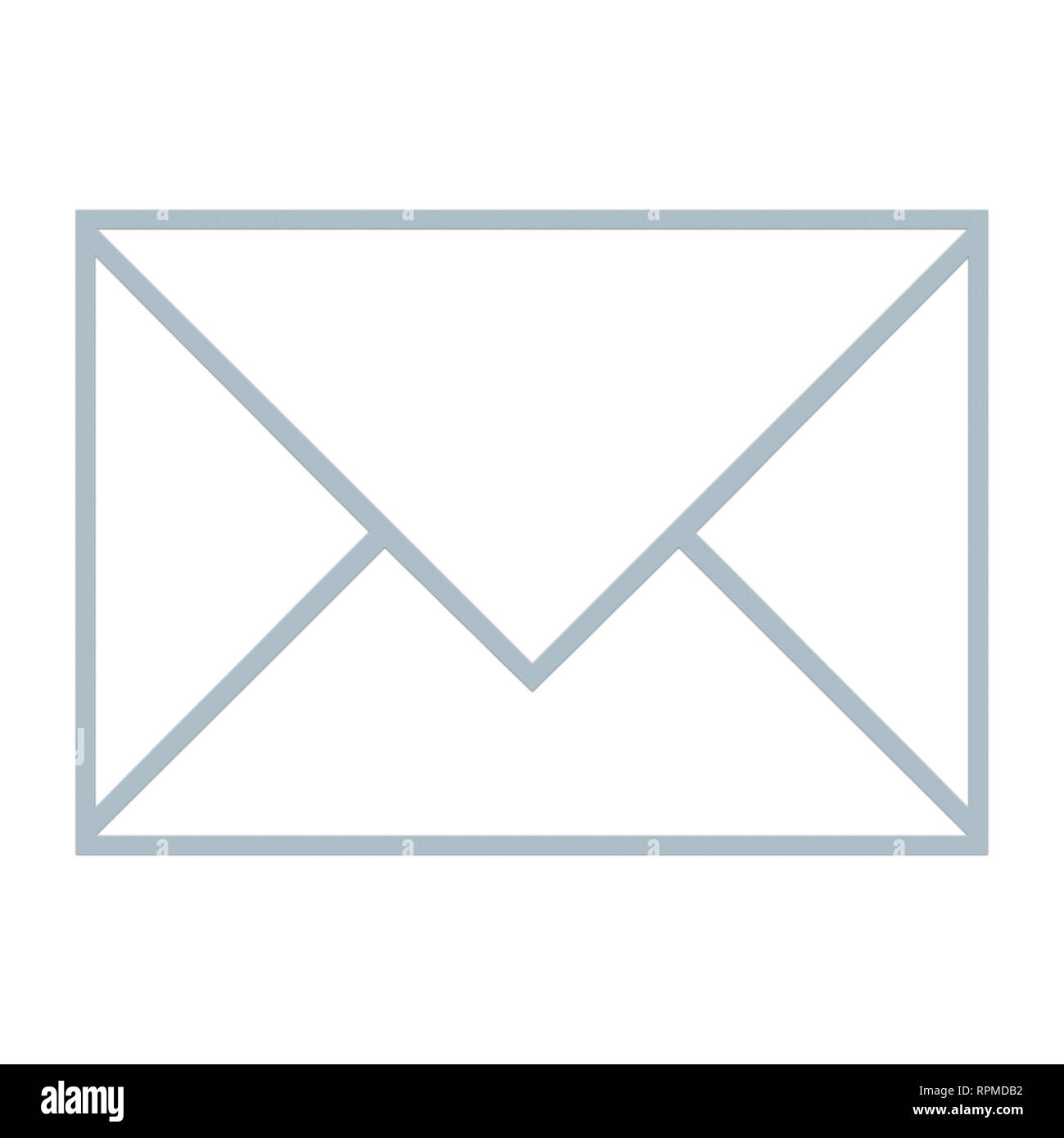 Mail Envelope Icon Isolated On White Background Stock Photo - Alamy