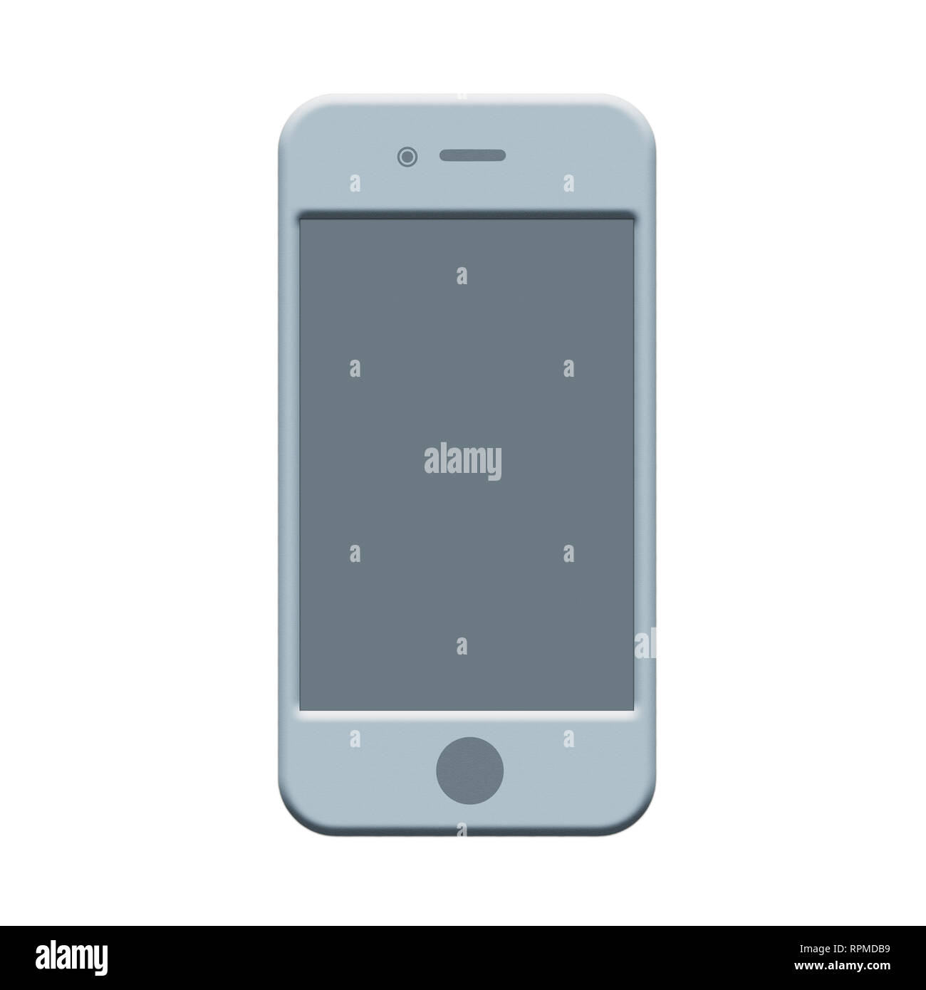 Smartphone, Mobile Phone Icon Isolated On White Background Stock Photo ...