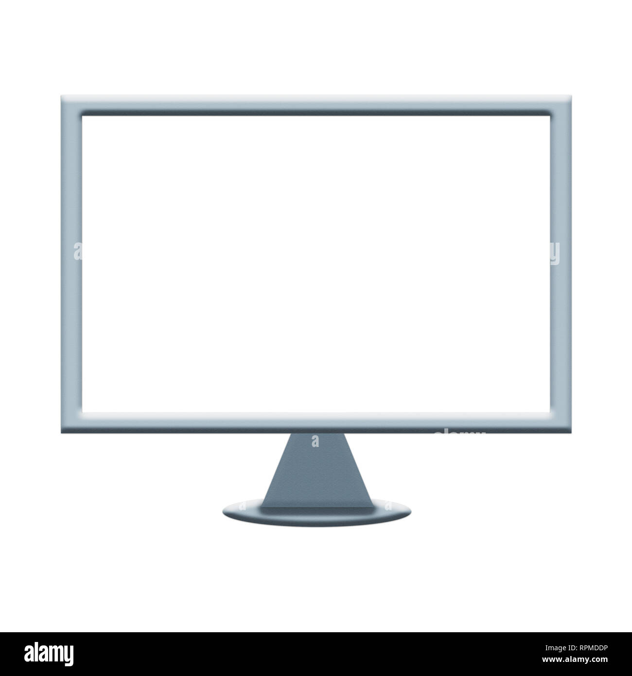 Computer Monitor. PC Symbol Isolated On White Background Stock Photo ...
