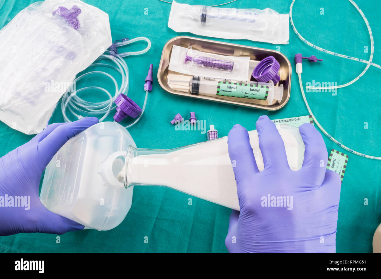 Enteral feeding hi-res stock photography and images - Alamy