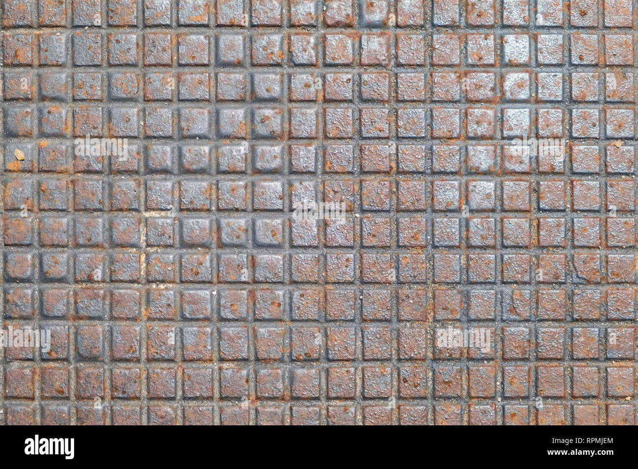 Old iron background. metal texture plate with square shape Stock Photo ...