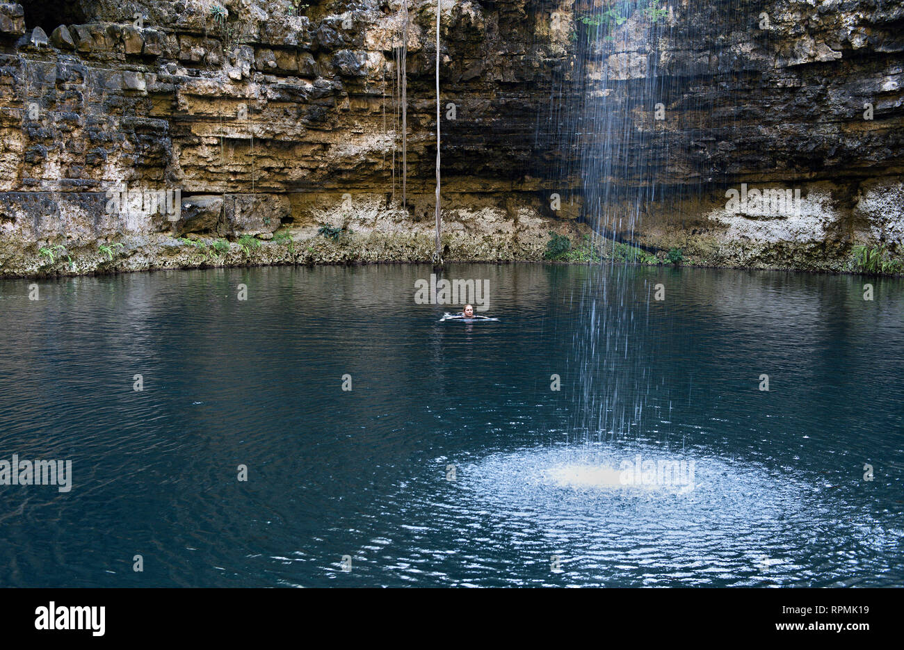 Yucatan Cenote Swimming High Resolution Stock Photography and Images ...